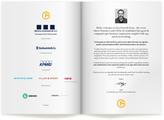 Dinner Sponsor | Fast Growth Icons